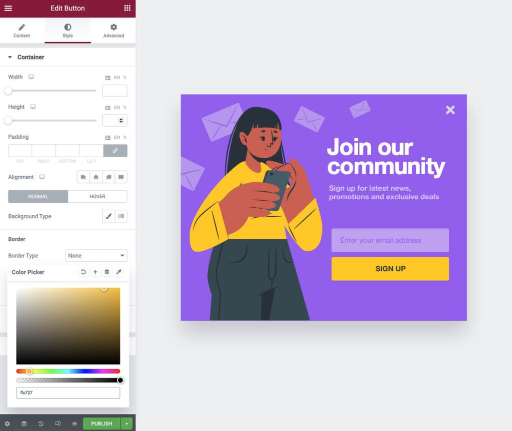 Elementor Pop-Up Builder - Jupiter X Live Demo