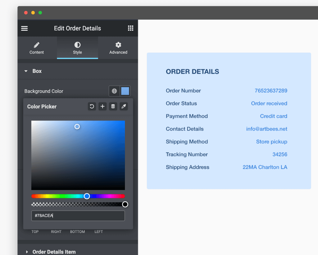 WooCommerce Thank You Page - Jupiter X Elements