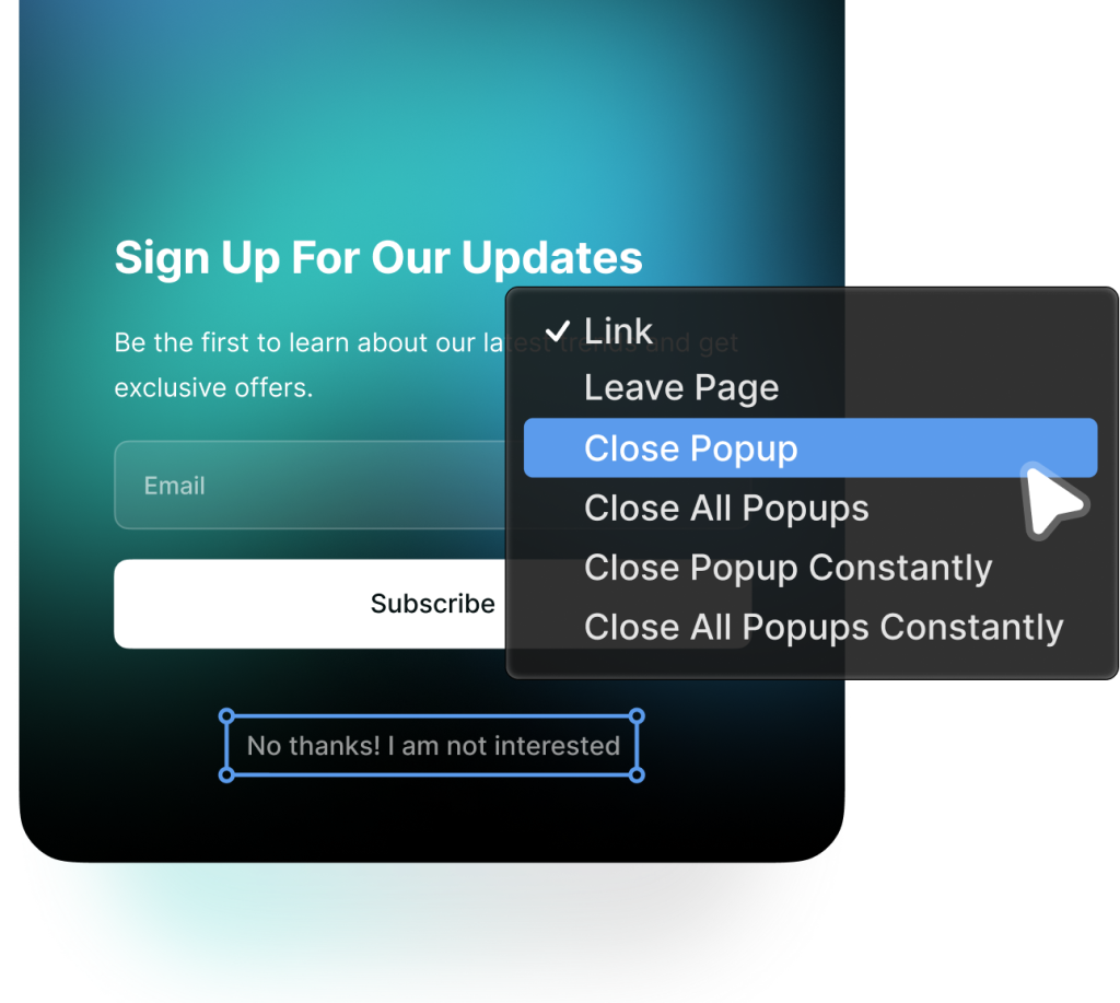 WordPress Pop-Up Builder - Jupiter X Live Demo